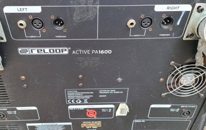 (품절)RELOOP PA1600 1600와트 액티브스피커 시스템 : 네이버 블로그
