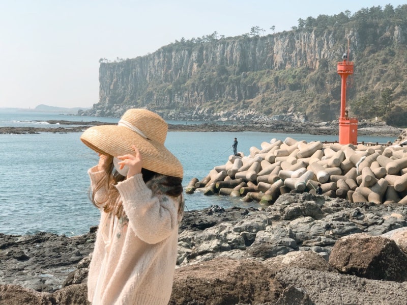 제주도 대평포구 그네 포토존 박수기정 사진명소 네이버 블로그
