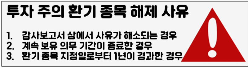 주식 투자 경고 투자 주의 환기 종목 지정되면 생기는 일들 네이버 블로그