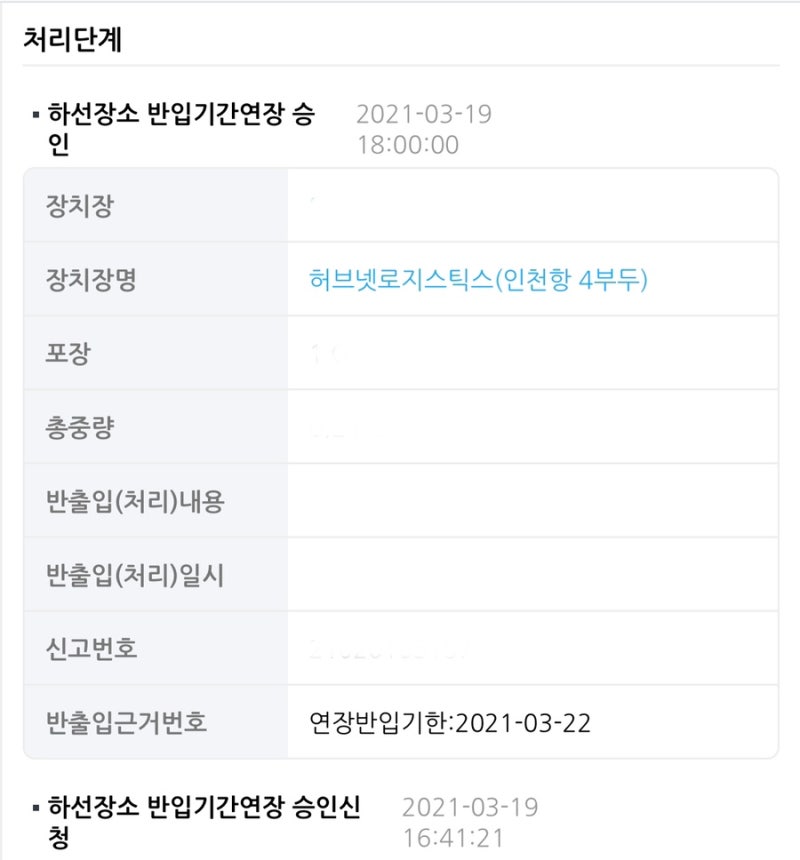 행방불명 해외배송 쉽게 찾기 통관 절차의 이해 하선신고 수리 하선장소 반입기간 연장 반출신고 네이버 블로그