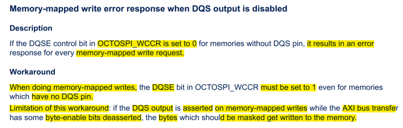STM32H723 OCTOSPI Memory-mapped Write 문제 : 네이버 블로그