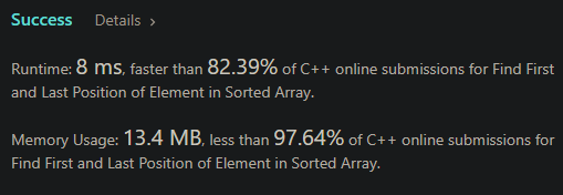 [LeetCode] 34. Find First and Last Position of Element in Sorted Array ...