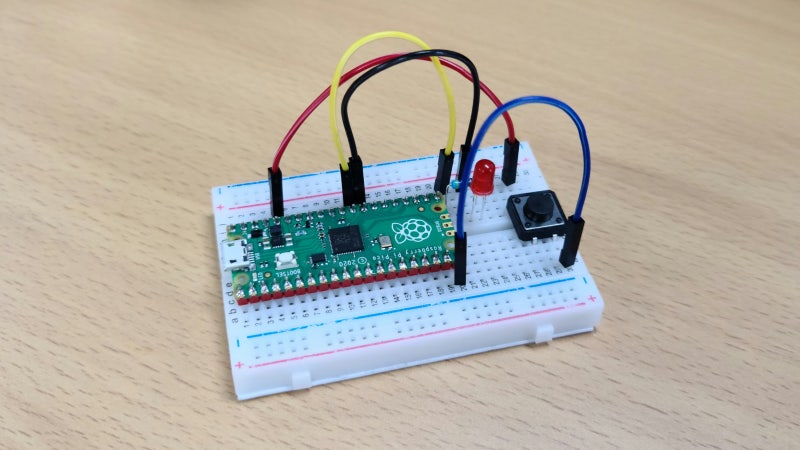 라즈베리파이 피코 파이썬 튜토리얼 2 스위치 사용하기 내부 풀다운저항 Raspberry Pi Pico