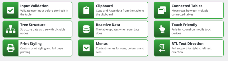 tabulator 테이블 그리드 javascript library : 네이버 블로그