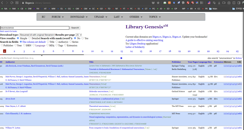 [유용한사이트] 전공서적을 무료로 PDF로 다운받기(Feat. Zlibrary & Library Genesis) : 네이버 블로그