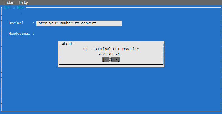 [C#] 20210324 Terminal GUI (Gui.cs) : 네이버 블로그
