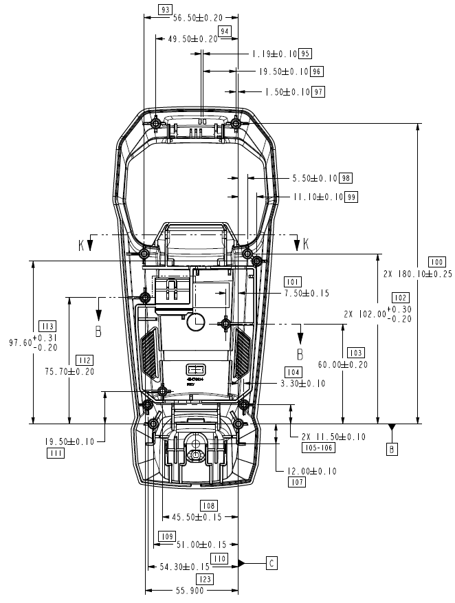 Zebra 무선 스캐너 크래들 사이즈(길이, 너비) 정보 : 네이버 블로그