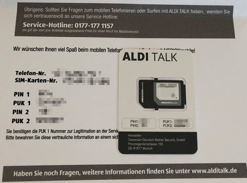 [독일 교환학생 정보] 알디톡 개통하는 방법 (Aldi Talk prepaid sim, starter-set) : 네이버 블로그