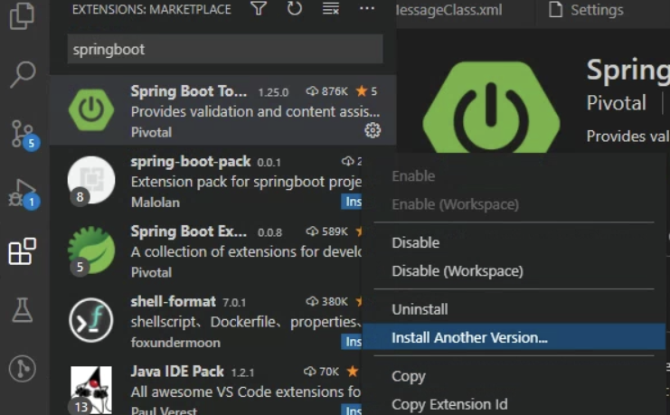 [vscode] 업그레이드후 springboot dashboard app 안보이는현상 : 네이버 블로그