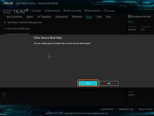 보안부팅(SECURE BOOT) 해제 방법 : 네이버 블로그