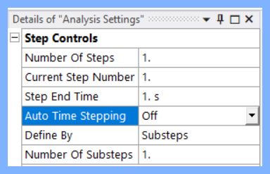 구조해석 해석 설정 (Analysis Settings) - Step Controls 설명 : 네이버 블로그