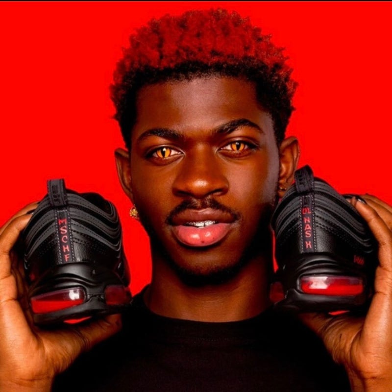 MSCHF X Lil NasX Nike Air max 97 “Satan shoes” 미스치프 X 릴 나스엑스 사탄 나이키 에어 ...