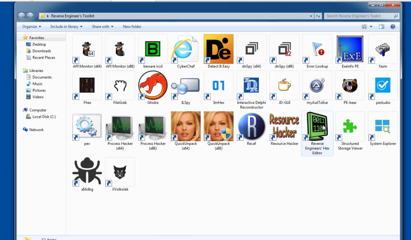 리버싱 엔지니어링 툴킷 모음 도구 소개, Reverse Engineer's Toolkit : 네이버 블로그