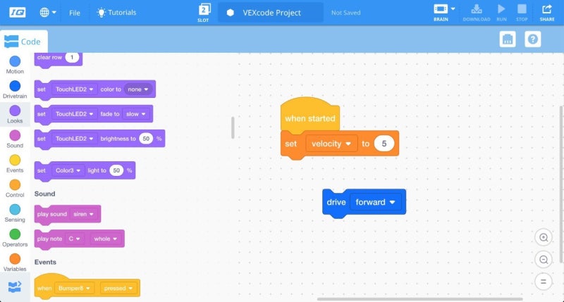 VEXcode Blocks 블록 기반 코딩 : 네이버 블로그