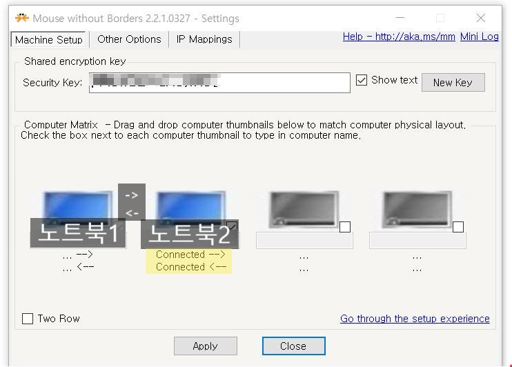 마우스 1개로 노트북 2대 이용하기(Mouse without Borders) : 네이버 블로그