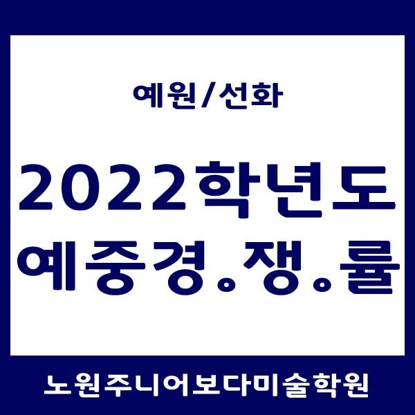 2022학년도 예중 미술과 학교별 최종 경쟁률 예원학교선화예중 네이버 블로그