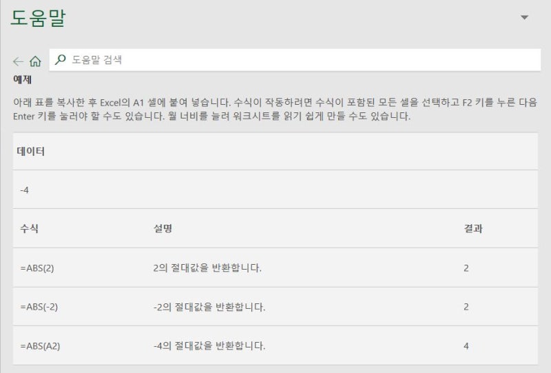 엑셀 절대값 함수 And 절대참조 간단정리 네이버 블로그