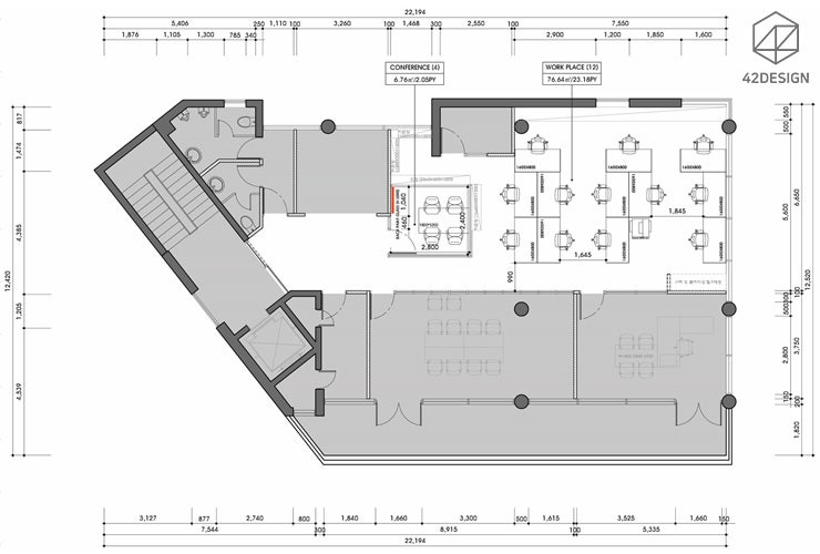 사무실인테리어도면 살펴보기 : 네이버 블로그