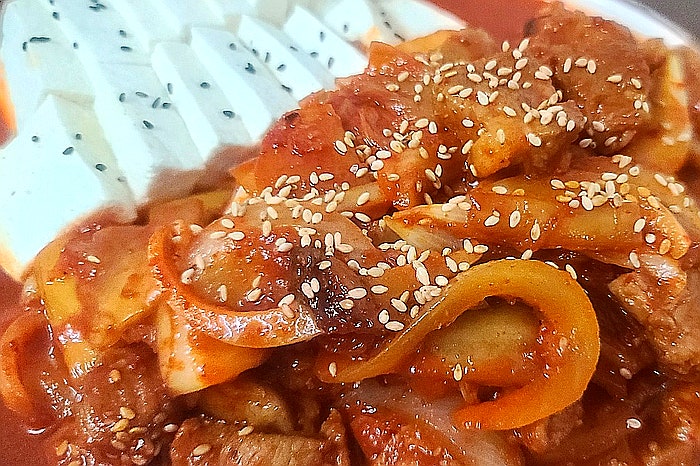 돼지고기 요리 두부김치 목살두루치기 만들기 제육볶음 양념 레시피 네이버 블로그
