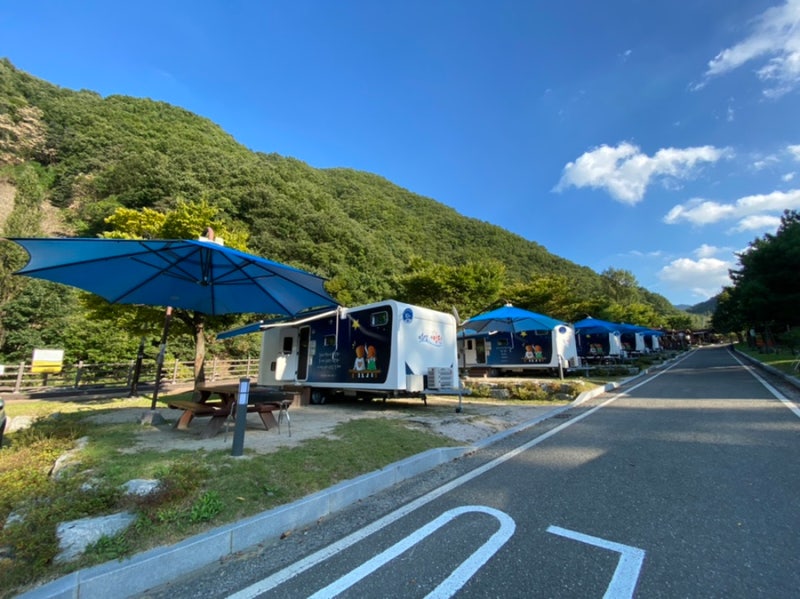 영천 치산관광지 캠핑장 대구 근교 카라반여행 후기 네이버 블로그