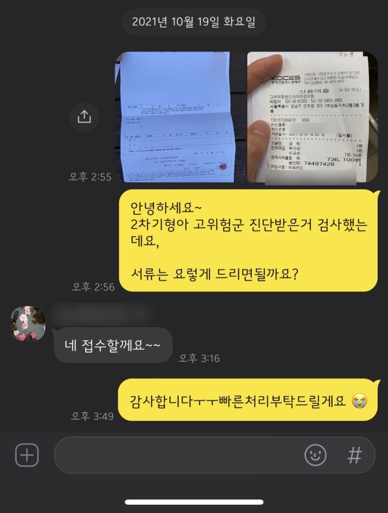 임신17주 2차기형아 검사 결과 다운증후군 고위험군 확인 니프티nipt 검사 진행 현대해상 태아보험 보험금청구