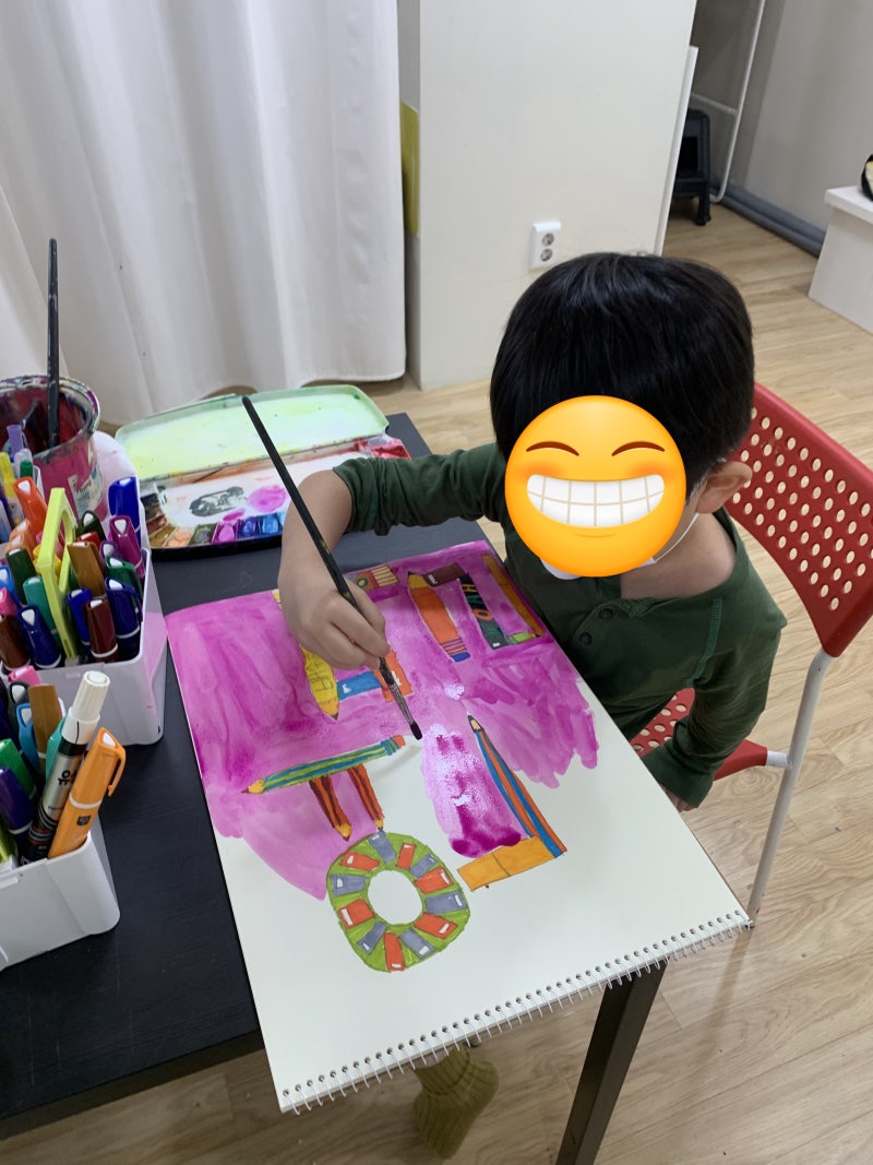분당 수내동 아동미술학원 터치아트미술학원 감상수업 문자도 수업이야기🧸 네이버 블로그
