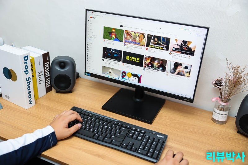 삼성 24인치 피벗모니터 F24T450 사무용으로 좋다! : 네이버 블로그