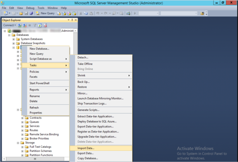 [MSSQL] db import / export : 네이버 블로그