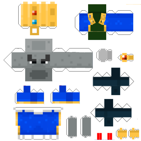 마인크래프트 던전스 종이모형 Minecraft Dungeons The Rise Of The Arch Illager 던전스