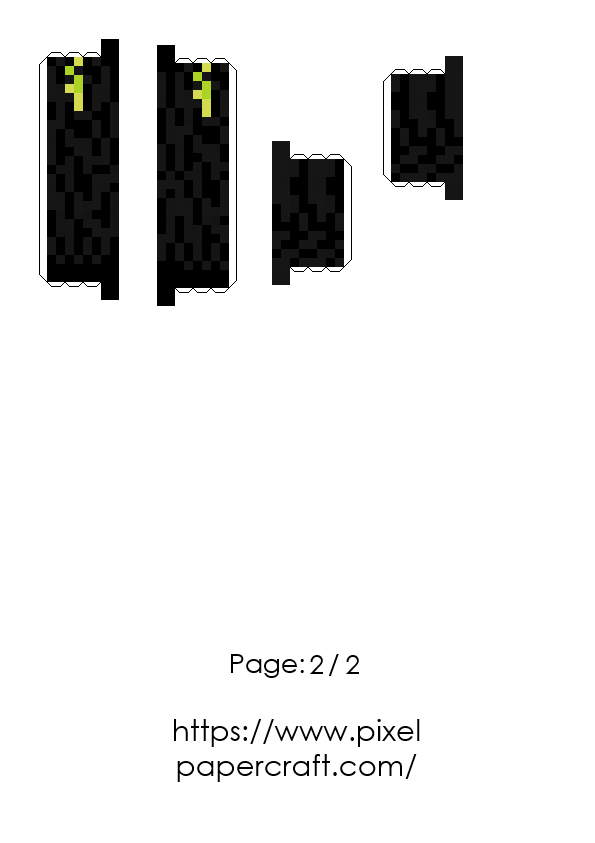 [마인크래프트 던전스 종이모형] (Minecraft Dungeons) Echoing Void 종이모형 모음 (26탄) : 네이버 블로그