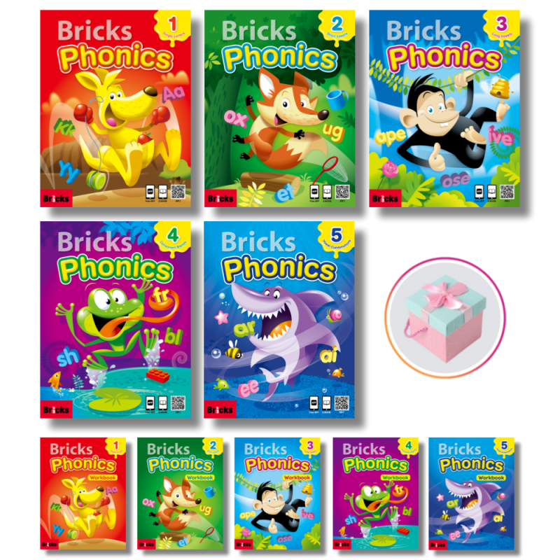 브릭스 파닉스 Bricks Phonics 1 2 3 4 5 교재 워크북 출시 안내 - 우리북스, 우리교육 : 네이버 블로그