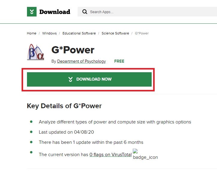 연구할 때 대상자 규모 정하기: G Power program으로 : 네이버 블로그