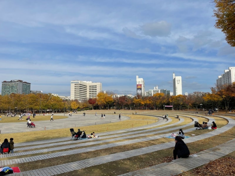 안양 평촌 중앙 공원 가을 아이와 나들이 주차장 매점 화장실 위치 네이버 블로그