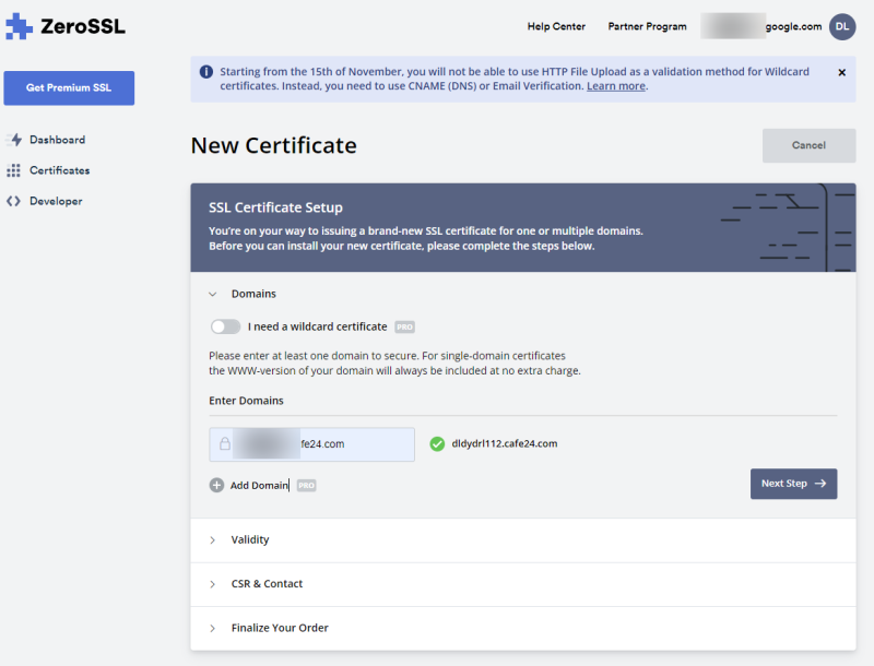 [ IT ] 무료 SSL 인증서(ZeroSSL) 발급 및 등록 - HTTPS (1) : 네이버 블로그