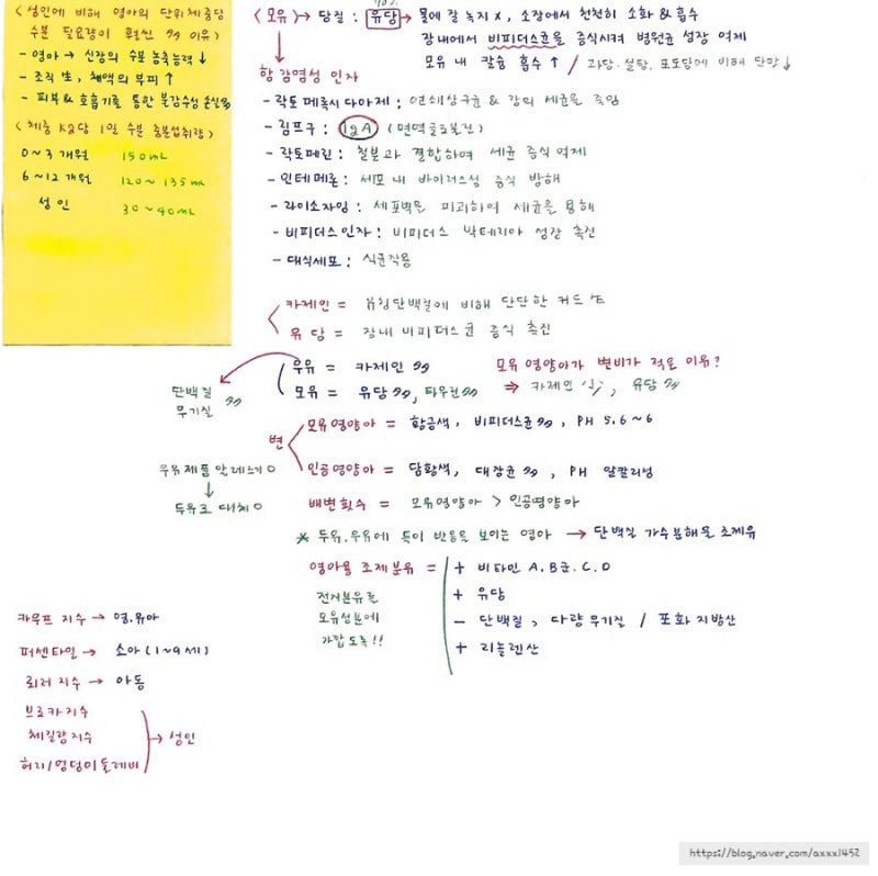 영양사 요점정리 공유 1교시 영양학 및 생화학 네이버 블로그