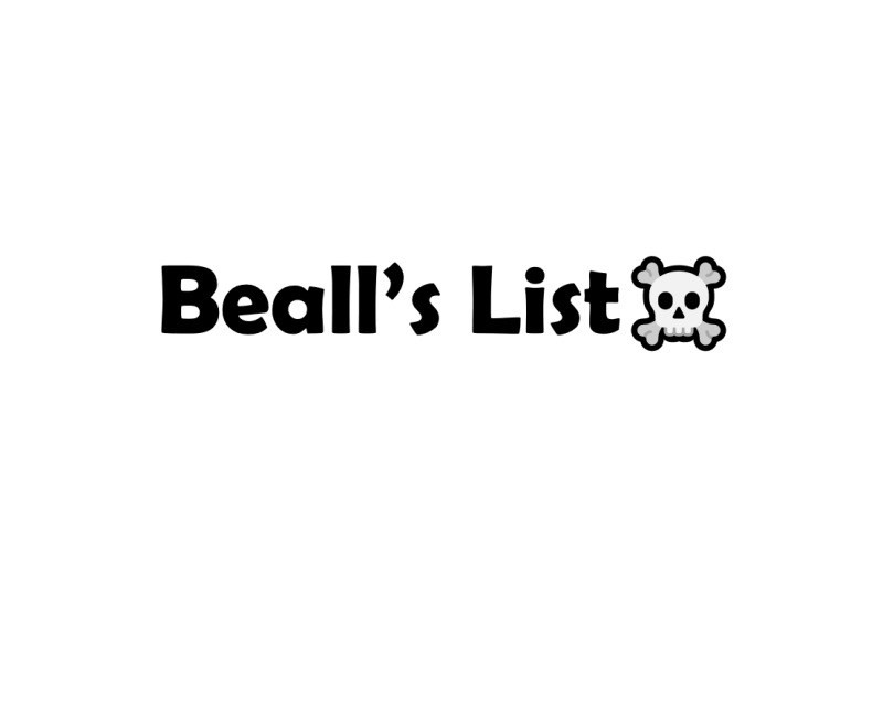 약탈적 저널 Beall's list 저널 목록 : 네이버 블로그