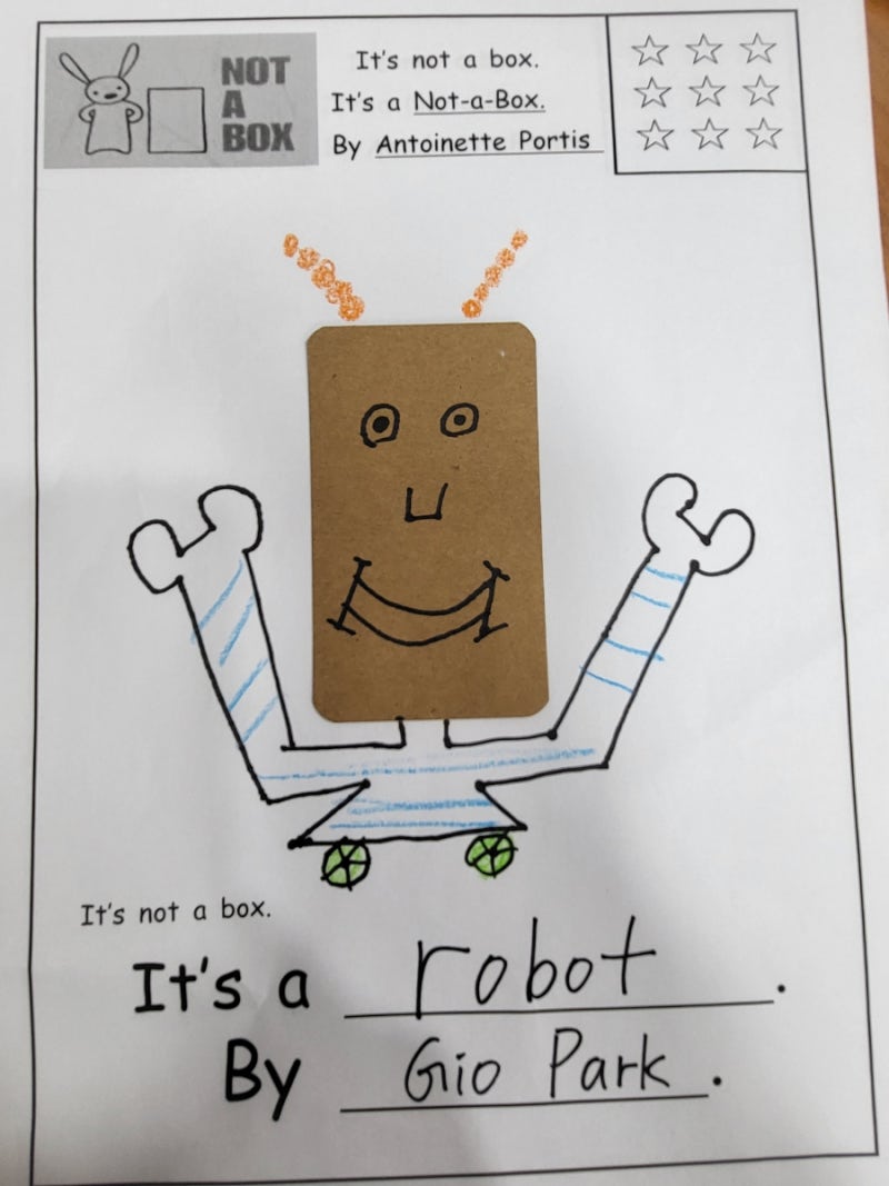 초등영어수업 4학년 '공개수업'] "Not a Box" 영어그림책 읽고 나만의 "Not a box"표현하기..[약식 공개수업 ...