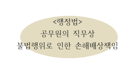 공무원의 직무상 불법행위로 인한 손해배상책임 제2조 에 대해서49 네이버 블로그