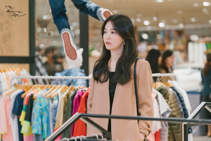 지금 헤어지는 중입니다 송혜교 패션 미샤 하영은 코트 실착캐시미어 롱코트 카멜 네이버 블로그