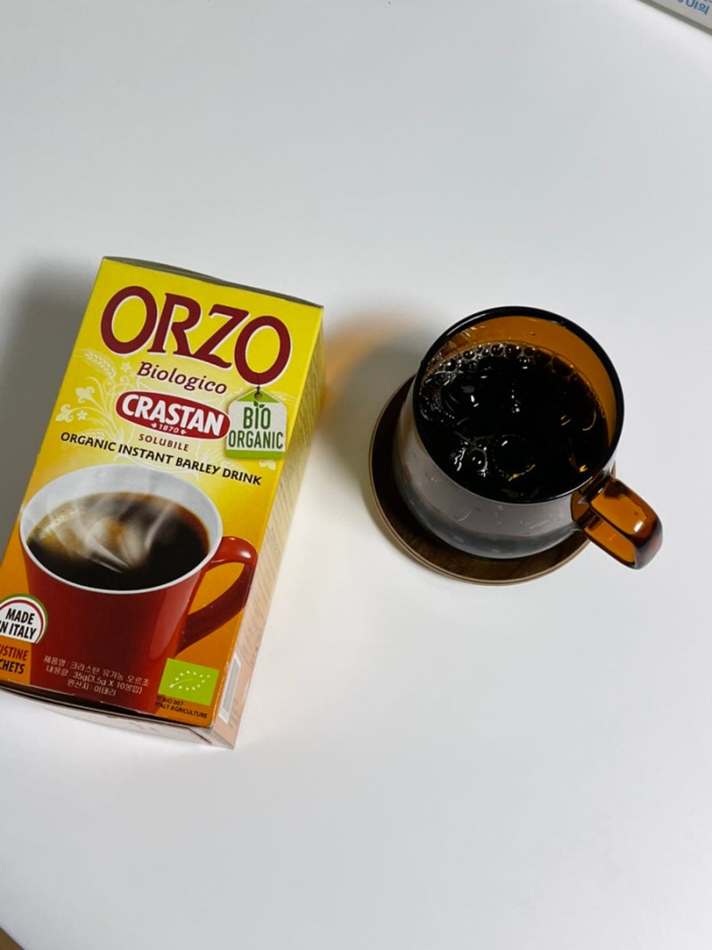 내돈내산 위염환자가 먹는 커피 Orzo 오르조 보리커피 후기 라떼만드는법☁️ 네이버 블로그