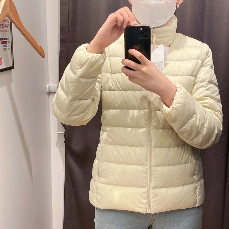 유니클로 경량패딩 울트라라이트다운 재킷 착용 네이버 블로그