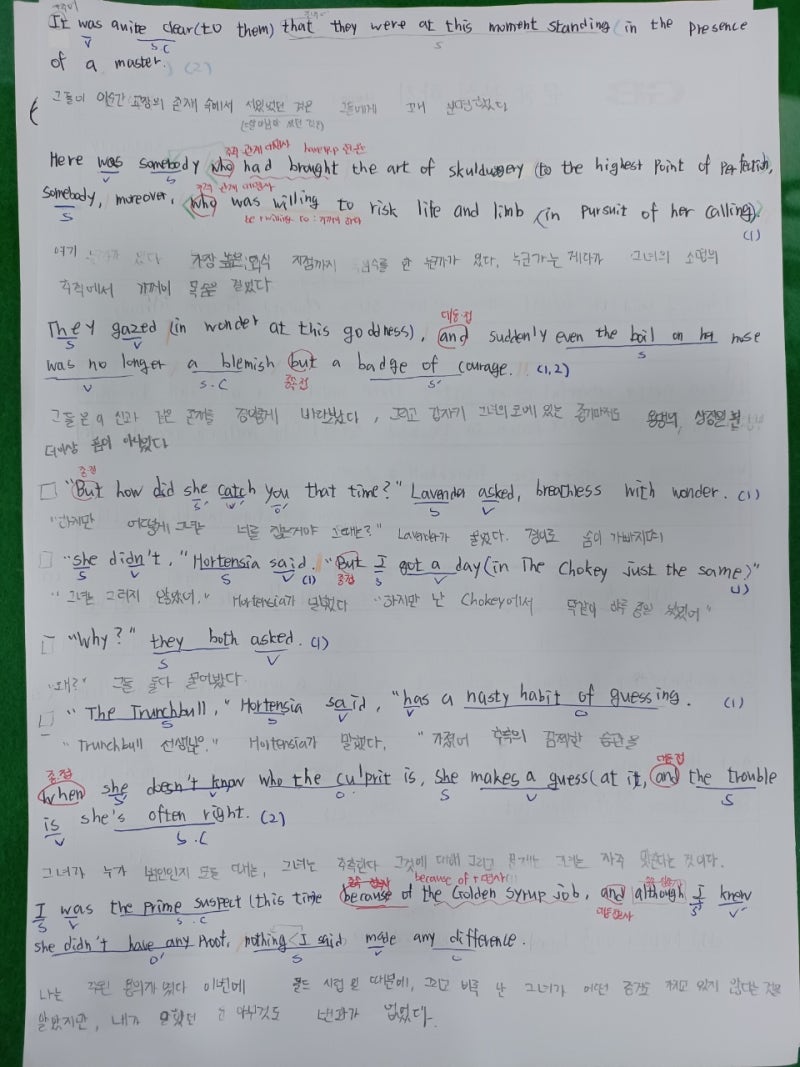 두암동 영어학원 하면 할수록 자신감이 생기는 문장 분석 초등부 영어 문장 분석하기 동사 끊기 해석 관계대명사절 수식