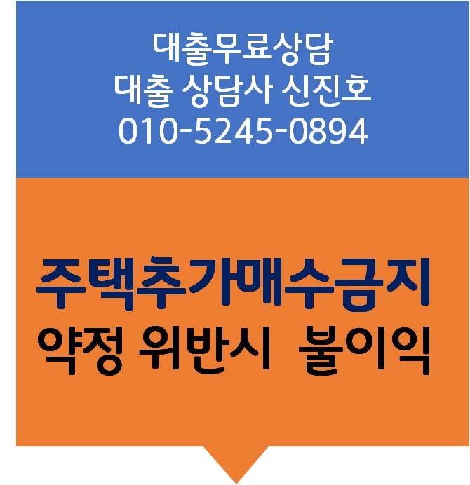 아파트 주택 담보대출 시 생활 안정자금으로 대출받으면 주택 추가 매수 금지 의무 약정을 해야 합니다 추가 약정서를 꼼꼼히