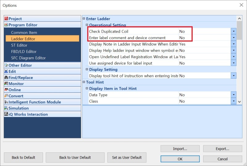 GX-Works3] Works2에서 쓰던 기능 어디에 있나요?(1화_옵션) : 네이버 블로그