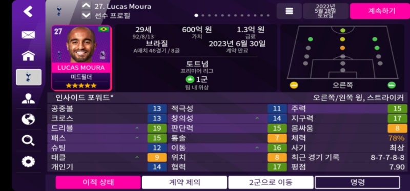 FMM2022 전술 :: 랄프 랑닉 4222 (FM모바일) : 네이버 블로그