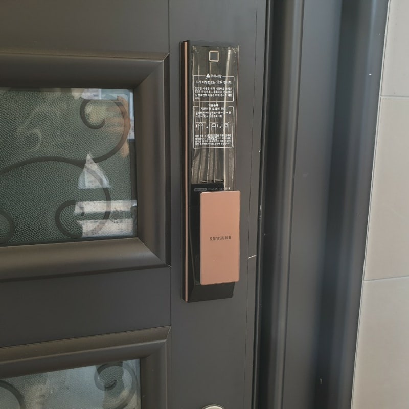 삼성프리미엄 디지털도어락 SHP-DP951설치및 현대 4.3인치비디오폰설치및 무선연동 : 네이버 블로그