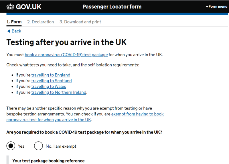 코시국 유럽_영국 가기 전 필요한 것들과 PLF(Passenger Locator Form)작성하기 : 네이버 블로그