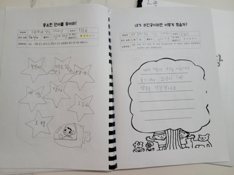 초등 저학년 독서록 독서기록장 아이에게 맞춰 만들어보세요 독서록 양식 공유 네이버 블로그