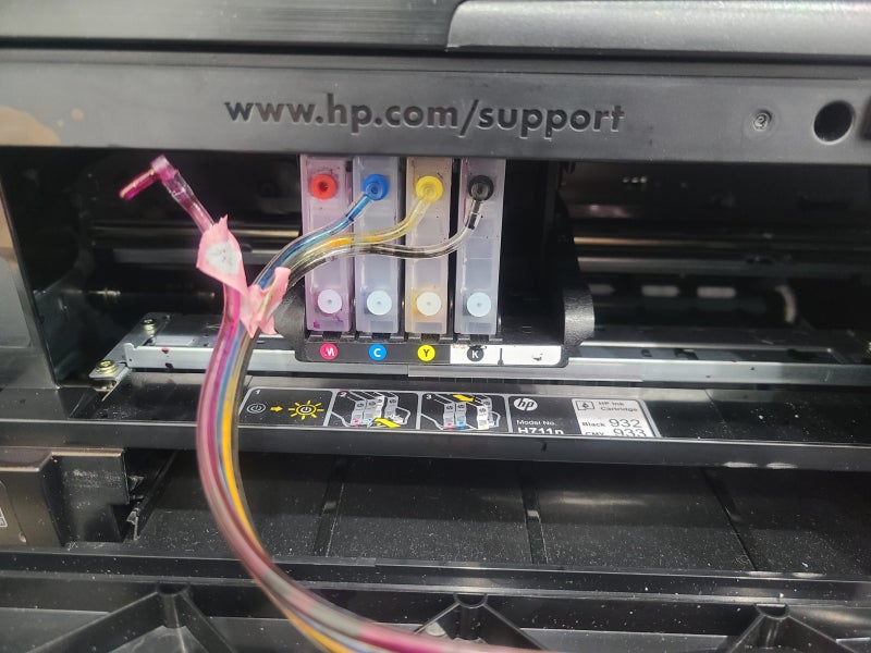 Hp6700 잉크카트리지소모됨 헤드교체 무한잉크수리 프린터수리 잉크잼 네이버 블로그