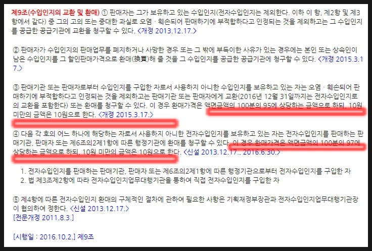 전자수입인지환불 환매 방법 완전 쉬워 네이버 블로그